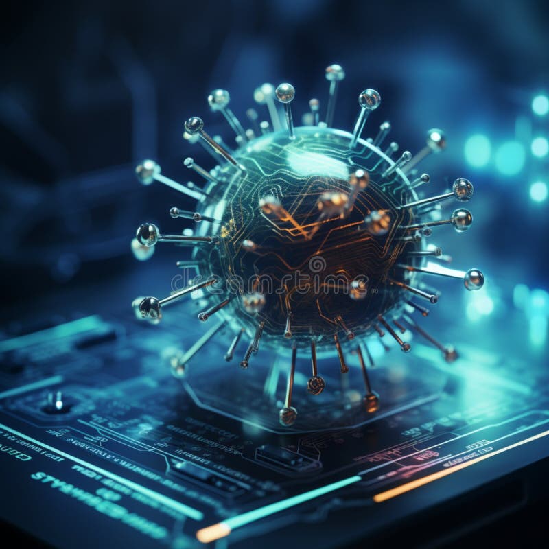 Computer Hardware Cpu And Circuit Board With Microchip Technology