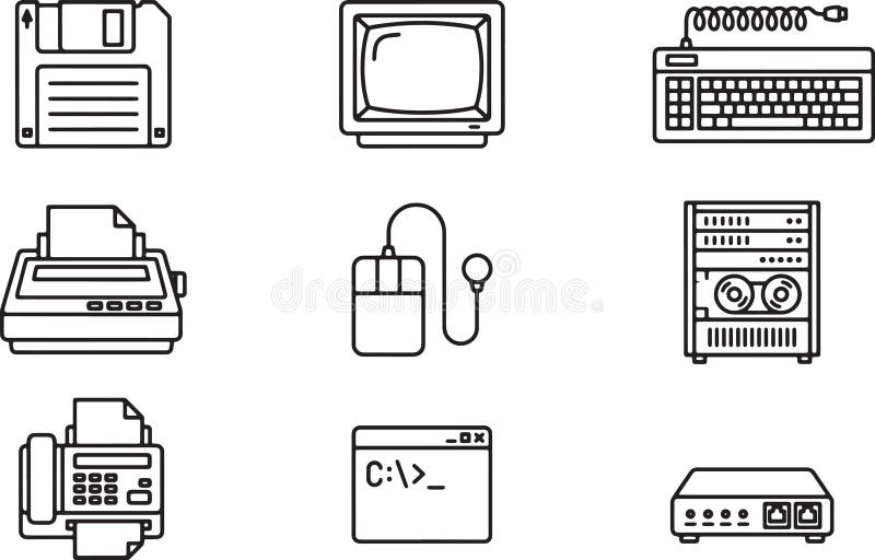 Hardware Icons Symbols Stock Illustrations – 4,840 Hardware Icons ...