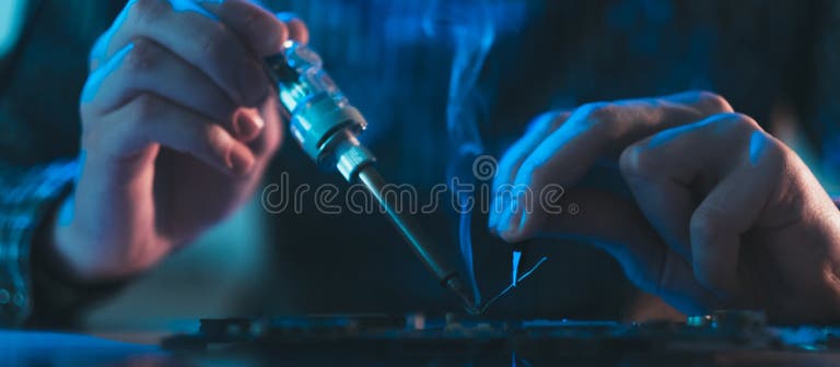 Computer Hardware Soldering Electronic Component Stock Photo - Image of ...