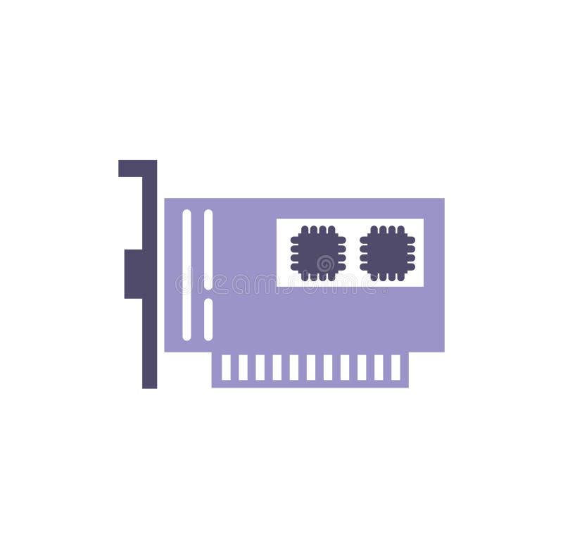 Computer Hardware Icon on Background for Graphic and Web Design. Simple ...