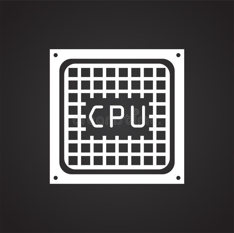 Computer Hardware Icon on Background for Graphic and Web Design. Simple ...
