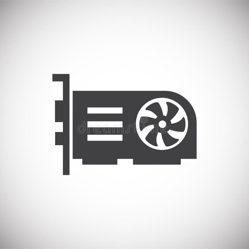 Computer Hardware Icon on Background for Graphic and Web Design. Simple ...