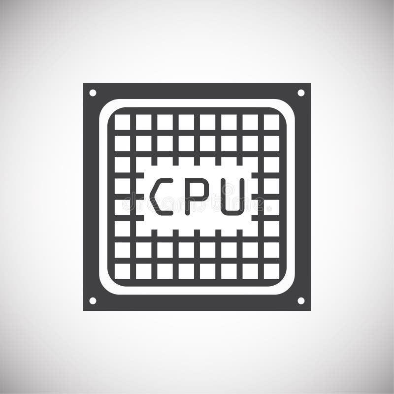 Computer Hardware Icon on Background for Graphic and Web Design. Simple ...