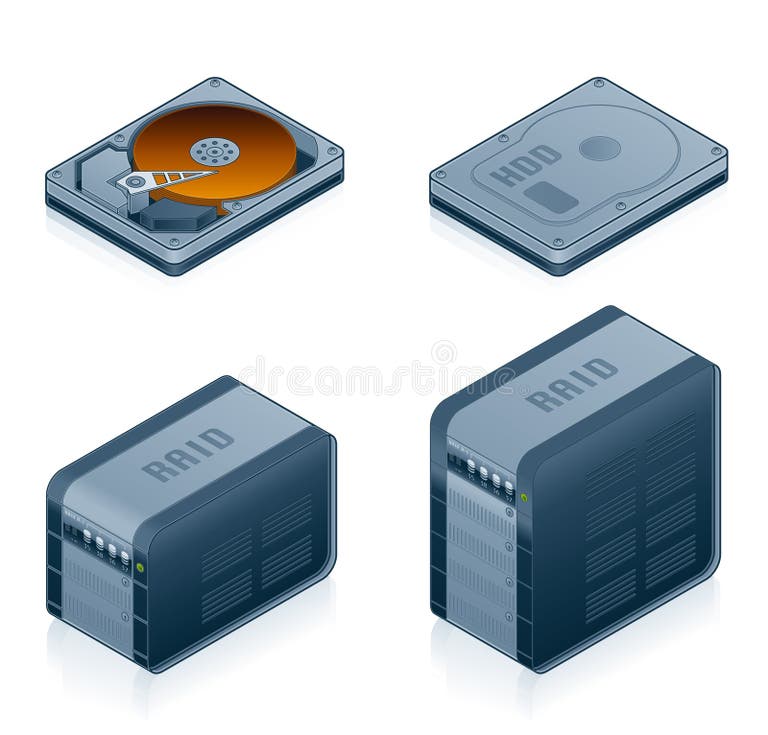 Computer Hardware Icons Set - Design Elements 55d Stock Vector ...
