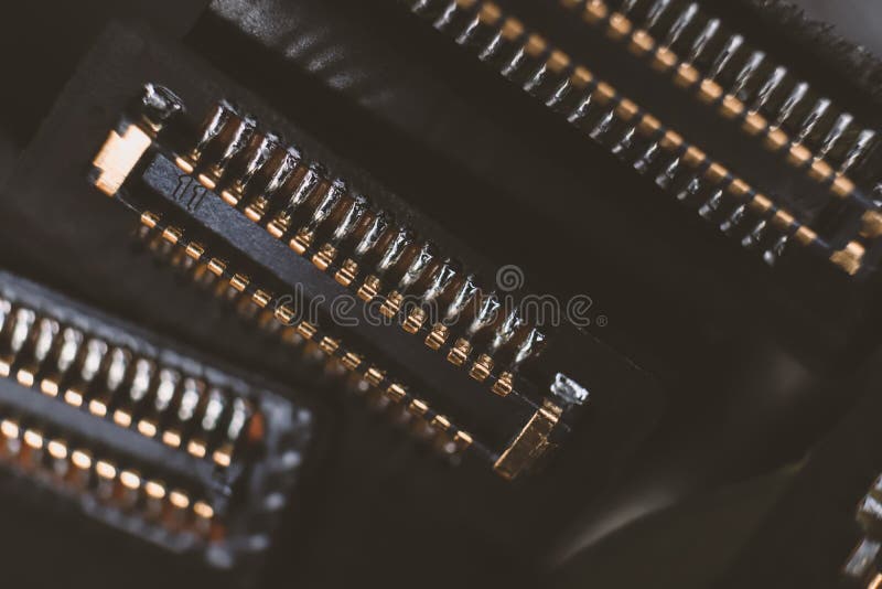 Computer Hardware Macro Closeup Texture Stock Image - Image of ...
