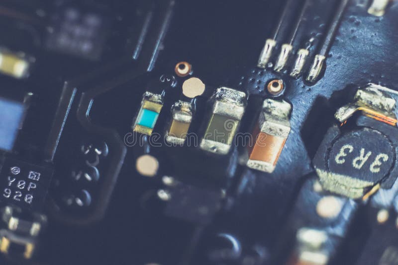 Computer Hardware Macro Closeup Texture Stock Image - Image of ...