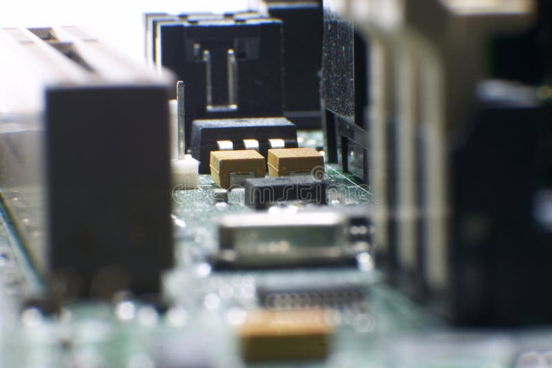 Computer Hardware - Motherboard Stock Image - Image of technology ...