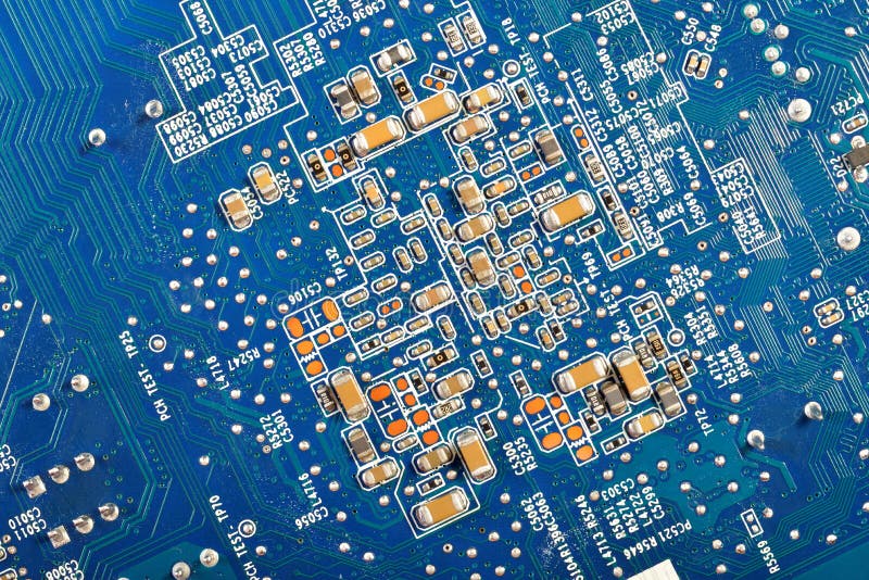 Computer Hardware Motherboard Stock Image - Image of internal ...