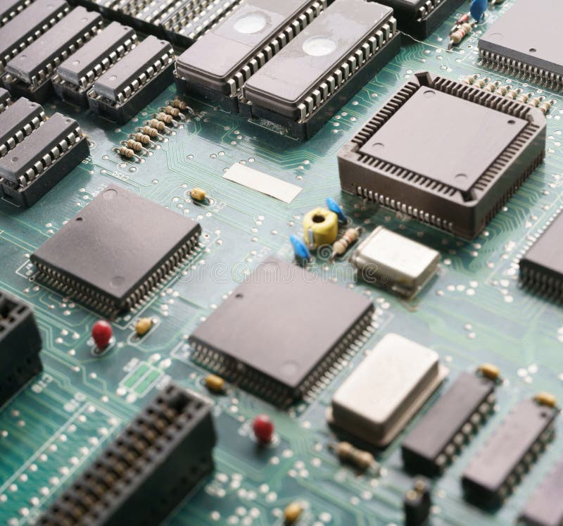 Computer Hardware, Motherboard Stock Photo - Image of hardware ...
