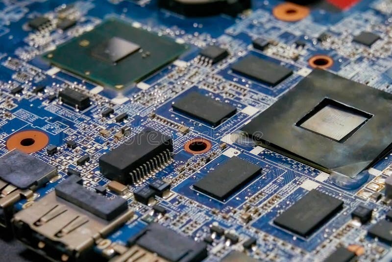 Computer Hardware Motherboard Semiconductor, Microchips, Hardware ...