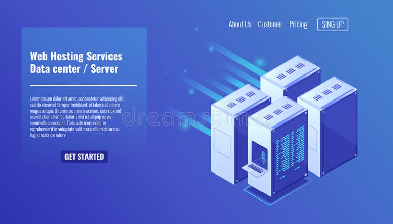 Isometric Computer Server Stock Illustrations – 18,783 Isometric ...