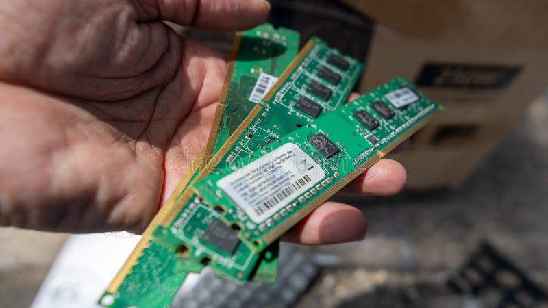 It and Computer Parts Thrown on the Floor Stock Image - Image of ...