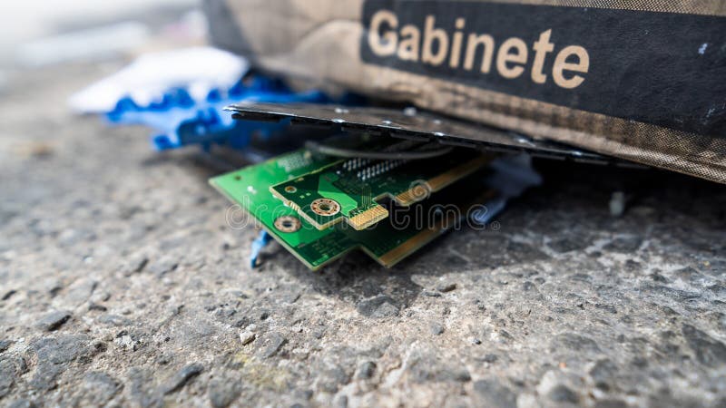 It and Computer Parts Thrown on the Floor Stock Photo - Image of mouse ...