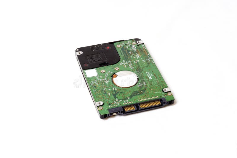 A Computer Hard Drive on White Background Stock Image - Image of ...