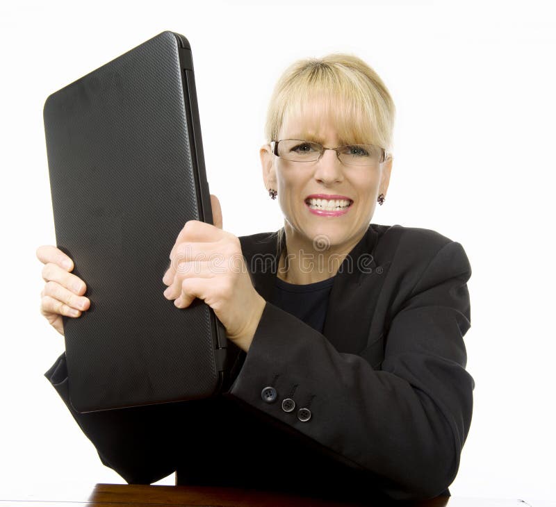 This computer has to go! stock photo. Image of screen - 29493372