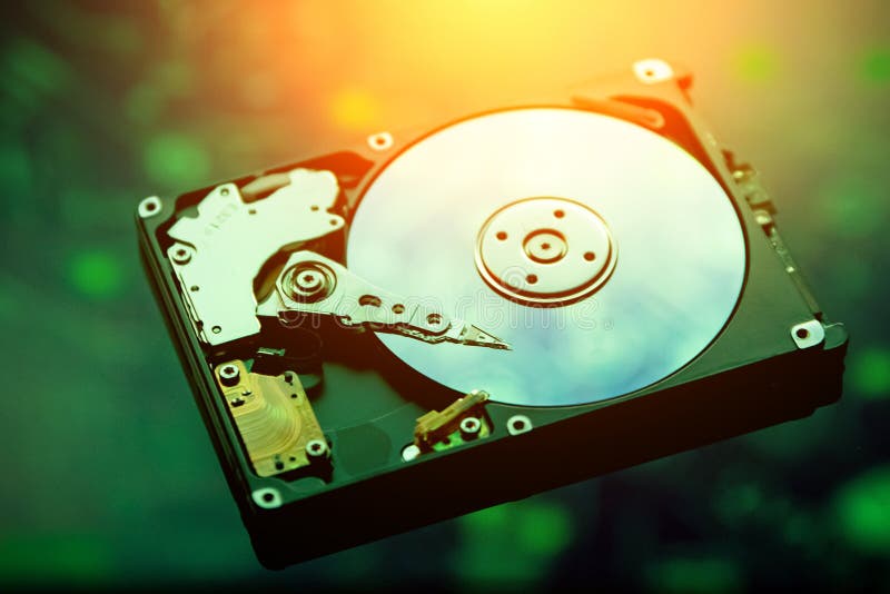 Computer HDD Hard Disk Drive Stock Photo - Image of reflection, drive ...