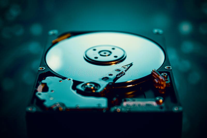 Computer HDD Hard Disk Drive Stock Photo - Image of magnetic ...
