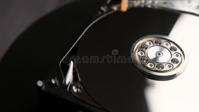 Computer HDD Hard Disk Drive. Computer Storage Memory Stock Video - Video of security, byte ...