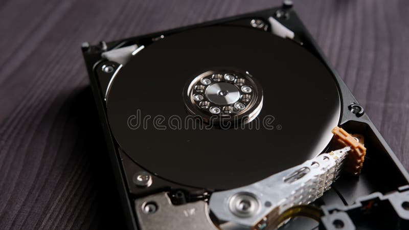 Computer HDD Hard Disk Drive. Computer Storage Memory Stock Video - Video of hardware, open ...