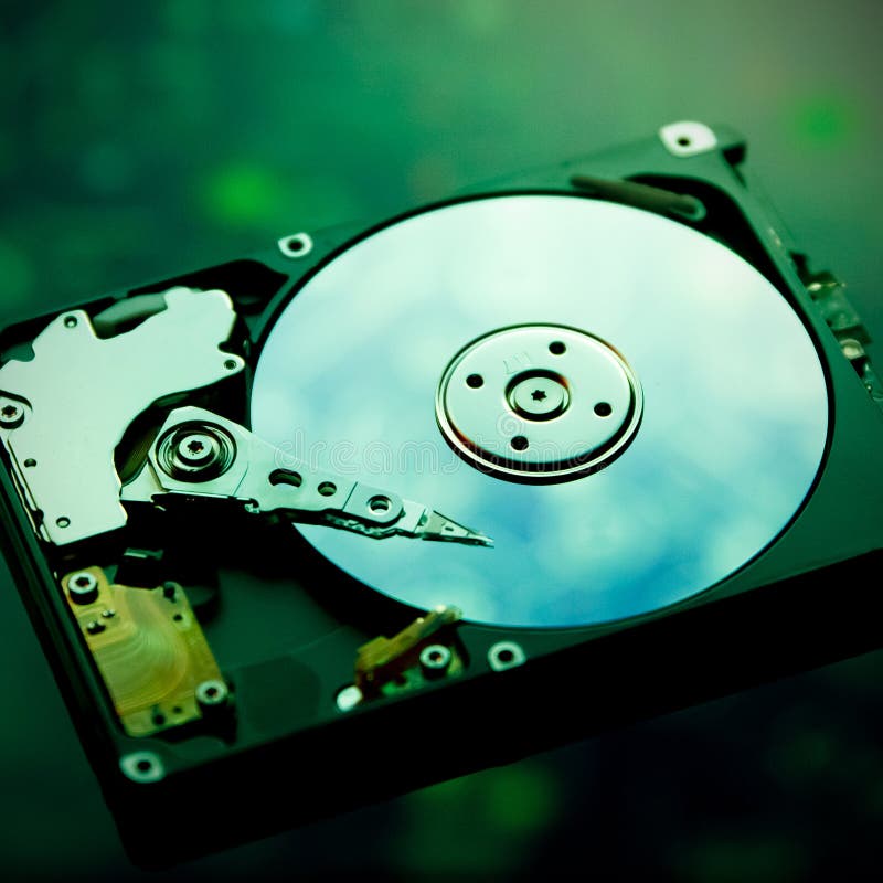 Computer HDD Hard Disk Drive Stock Image - Image of close, platter ...