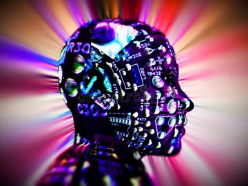 Computer Head 20 stock illustration. Illustration of computer - 2569454