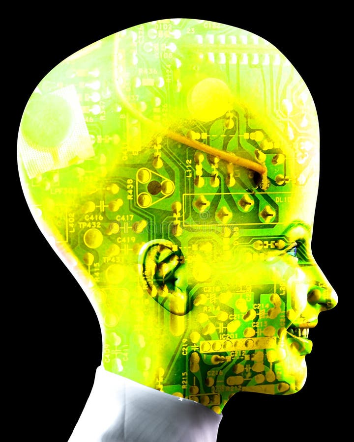 Computer Head 32 stock illustration. Illustration of forehead - 2671734