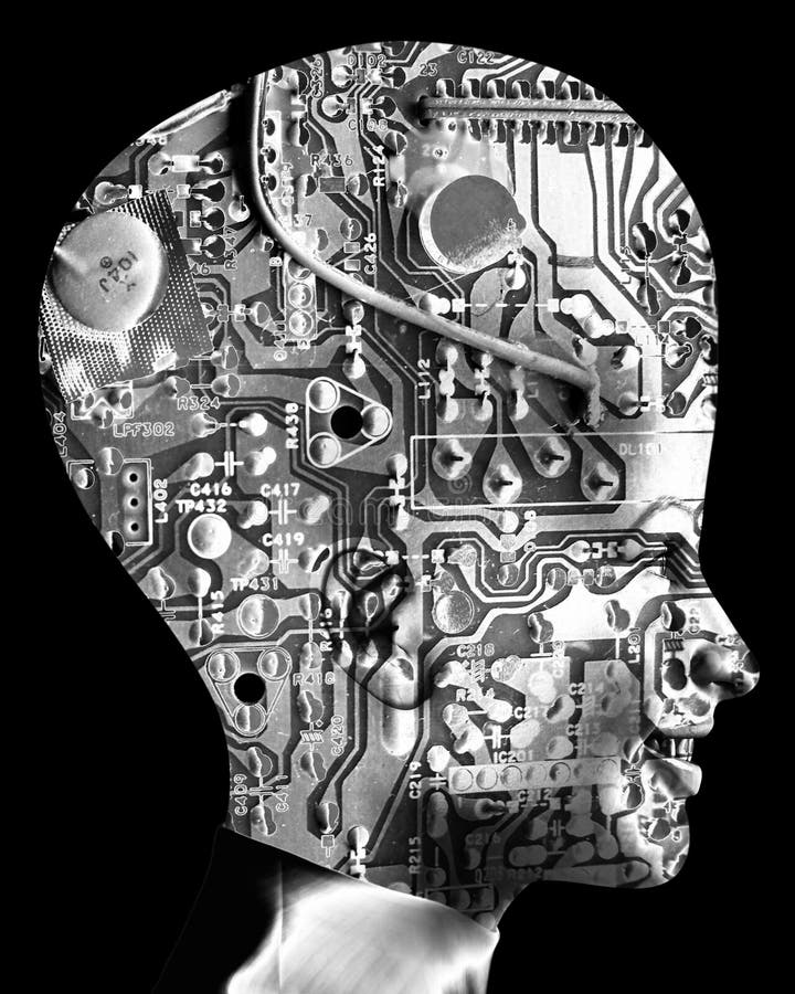 Computer Head 35 stock illustration. Illustration of clever - 2671754