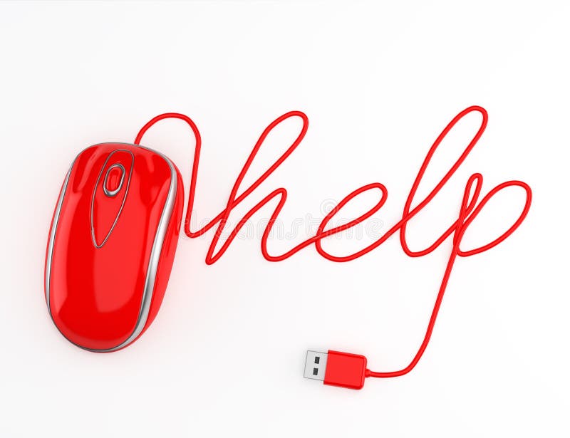 Computer help stock illustration. Illustration of reflection - 31433642