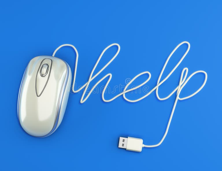 Computer help stock illustration. Illustration of reflection - 31433642