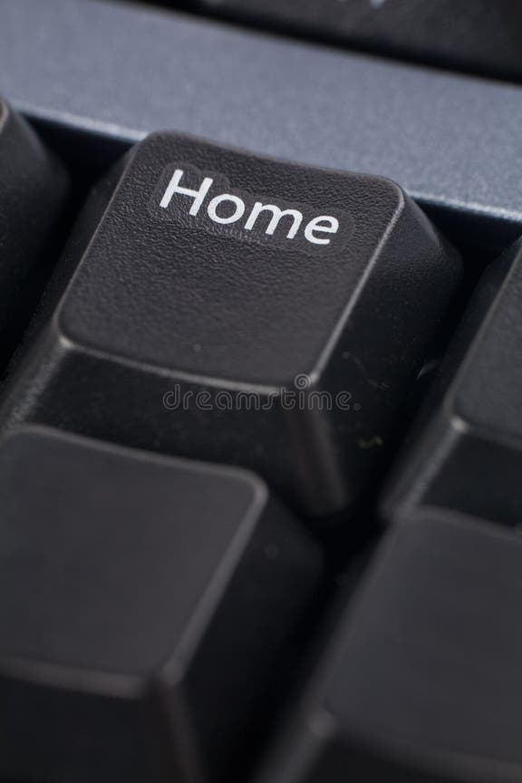 Computer home key stock image. Image of keyboard, macro - 2636103