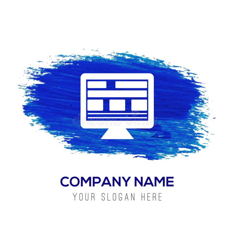 Computer Icon - Blue Photo Frame Stock Vector - Illustration of black ...