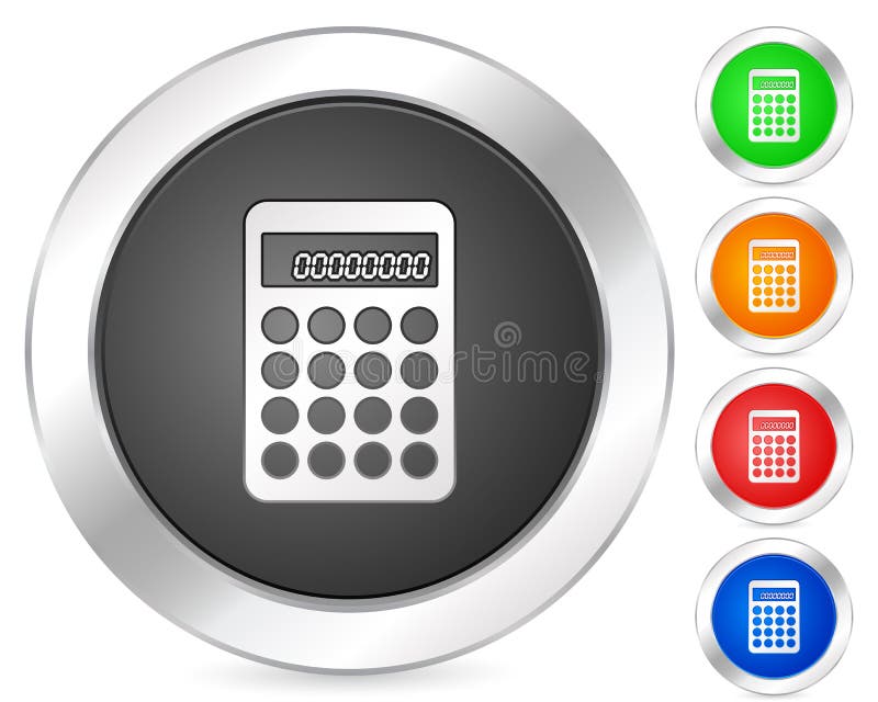 Computer icon calculator stock vector. Illustration of shadow - 9678043