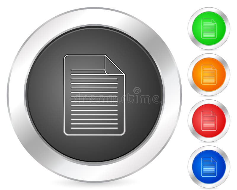 Computer icon document stock vector. Illustration of symbol - 9678104