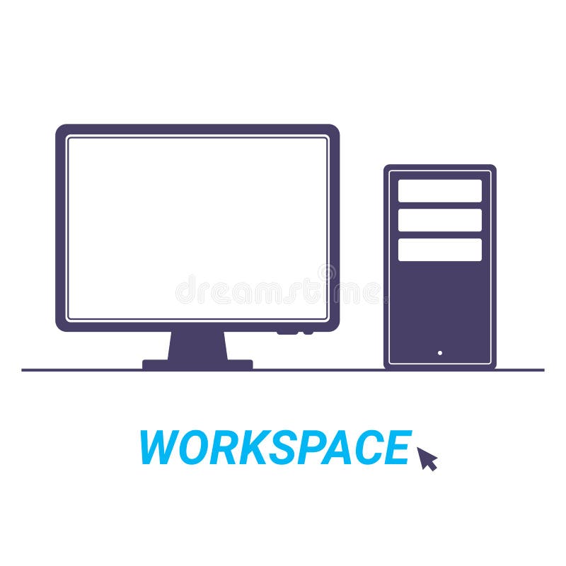 Computer Icon . Electric Appliances Icon Line Style. EPS 10 Stock ...