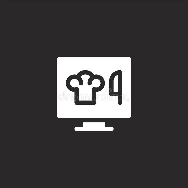 Computer Icon. Filled Computer Icon for Website Design and Mobile, App ...