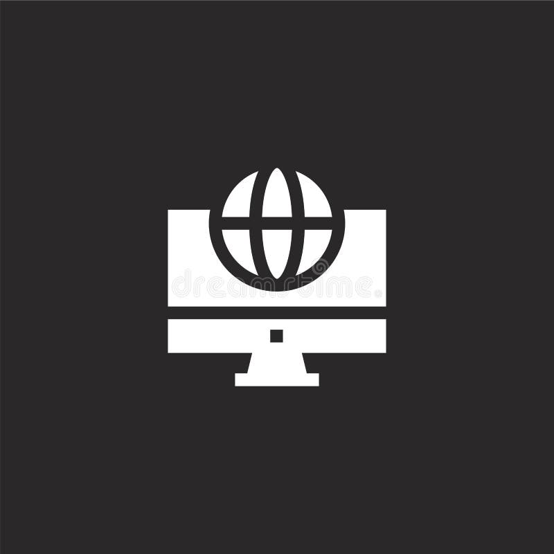 Computer Icon. Filled Computer Icon for Website Design and Mobile, App ...