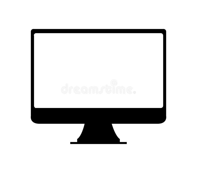 Computer Icon Illustrated in Vector on White Background Stock ...