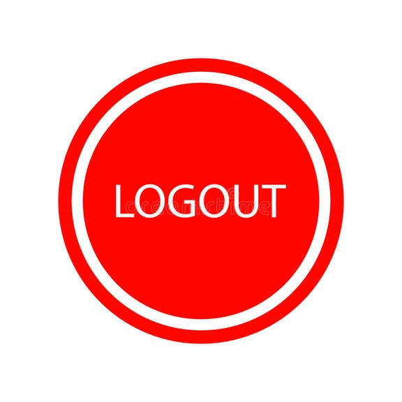 Computer icon logout stock illustration. Illustration of website ...