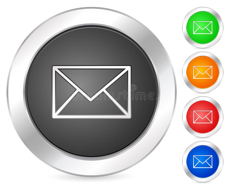 Save Mail Print Icon Set Buttons Stock Vector - Illustration of ...