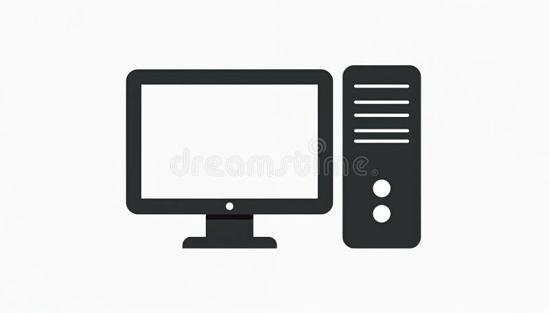 Blank Desktop Display Icon Stock Illustrations – 25,242 Blank Desktop ...
