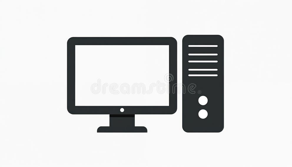 Blank Desktop Display Icon Stock Illustrations – 25,242 Blank Desktop ...