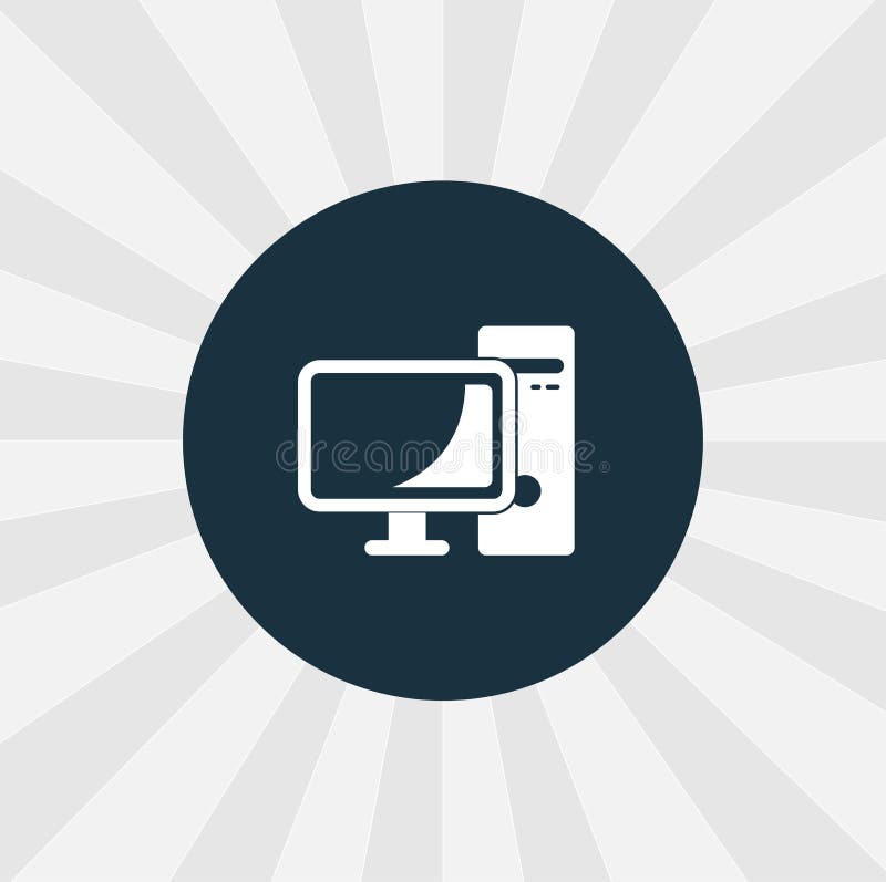 Computer Icon. PC Isolated Icon. Digital Technologies Design Element ...
