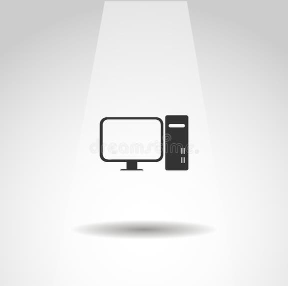 Computer Icon. PC Vector Icon Computer Simple Icon Stock Vector ...