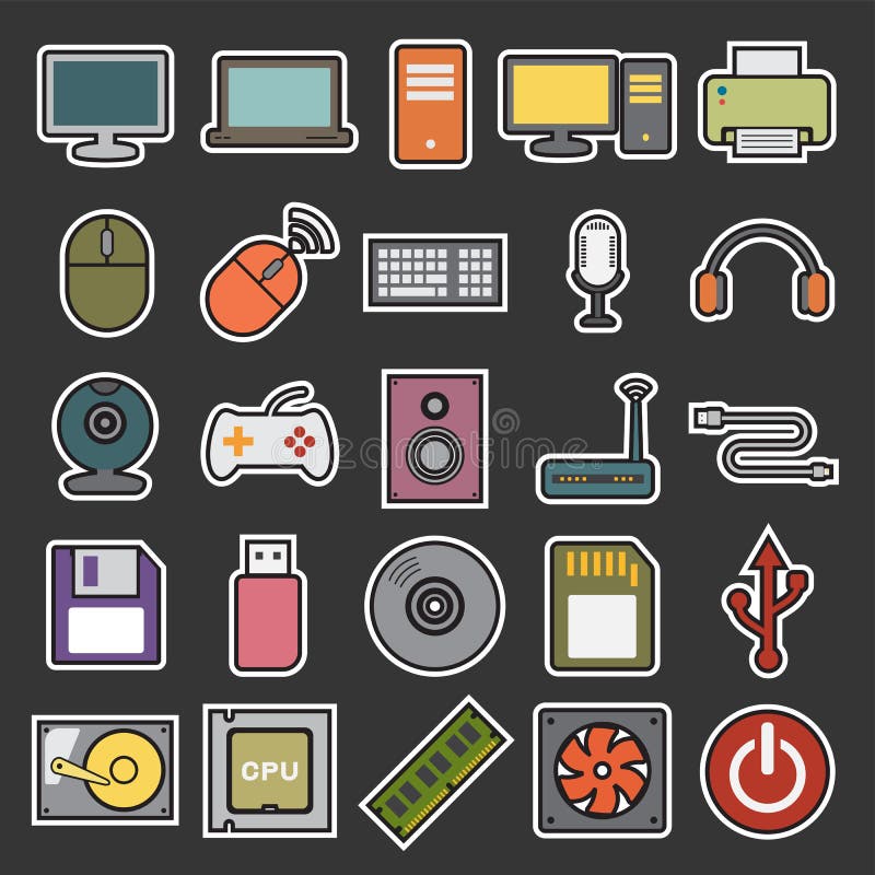 Computer icon stock vector. Illustration of notebook - 43842593