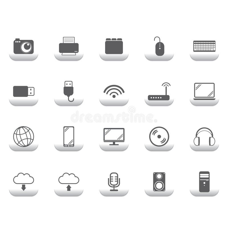 Computer Icon Set. Vector Illustration Decorative Design Stock Vector ...