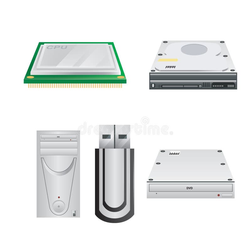 Computer Icon Set. Vector Illustration Decorative Design Stock Vector ...