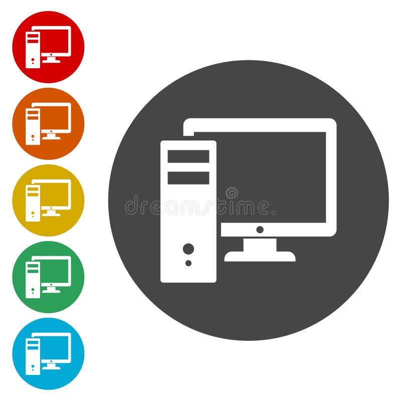 Computer icon stock vector. Illustration of isolated - 132143635