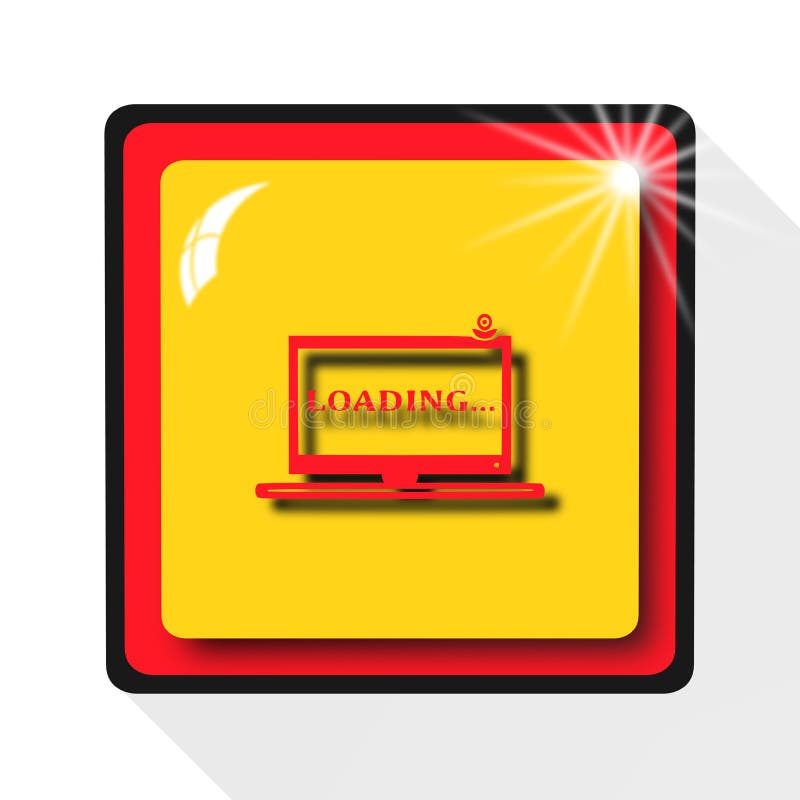 Computer Icon,sing,illustration Stock Illustration - Illustration of ...