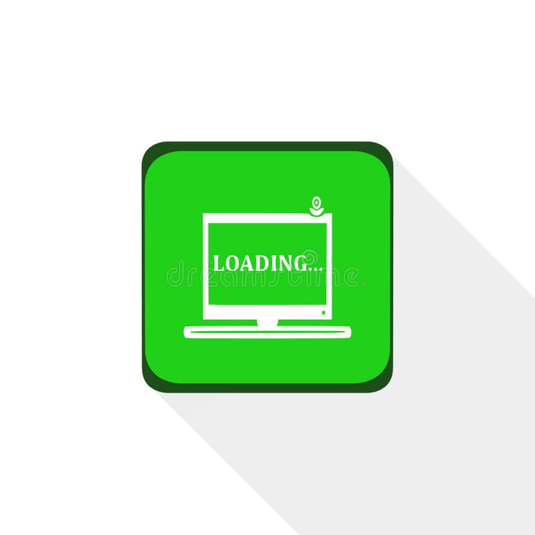 Computer Icon,sing, Illustration Stock Illustration - Illustration of ...