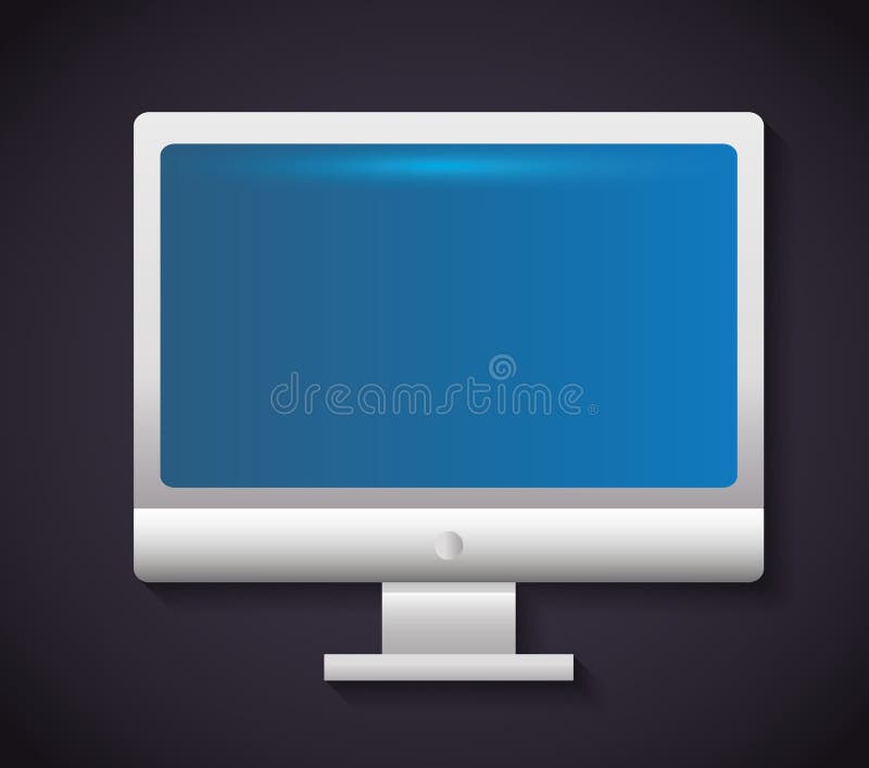 Computer Icon. Technology Design. Vector Graphic Stock Vector ...